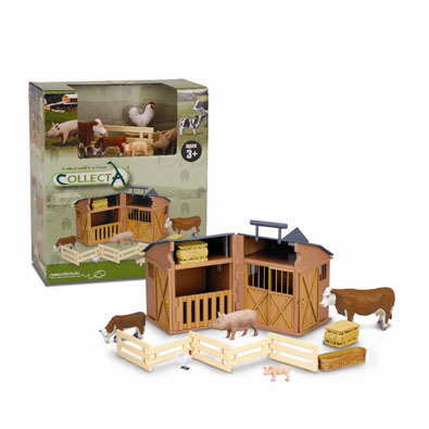 Buy Collecta - Barn Playset with Farm Animals & Accessories 89331