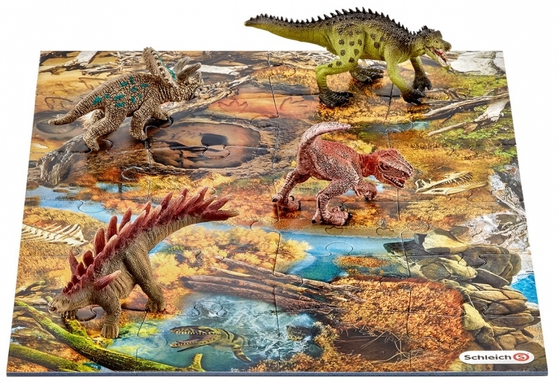 Buy Schleich - Mini Dinosaurs With Marshland Puzzle 42331